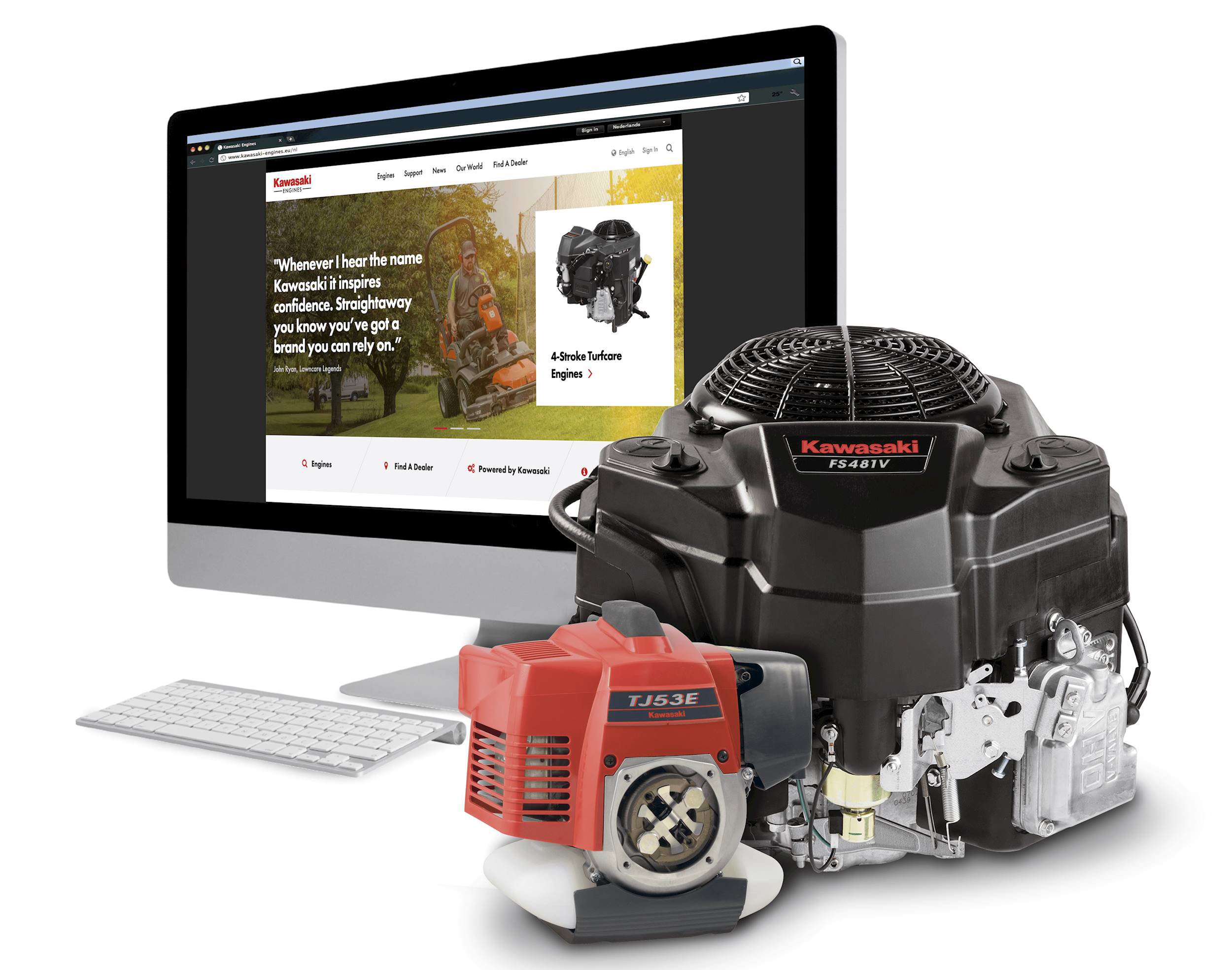 Professional Turfcare & Garden Machinery Engines | Kawasaki Engines